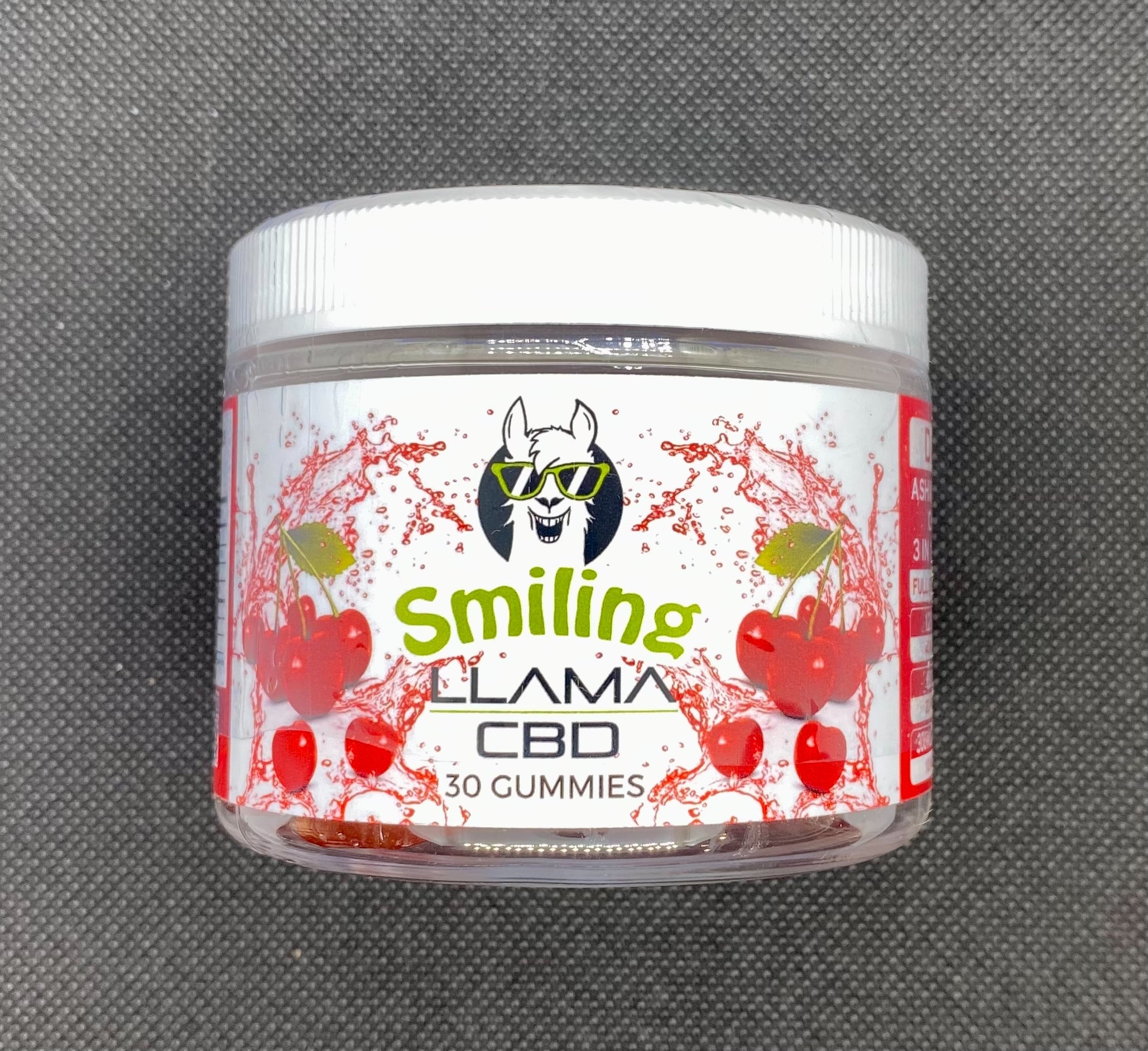Smiling Llama CBD Cherry Daily Full Spectrum CBD/CBG/Ashwagandha 40/20 ...
